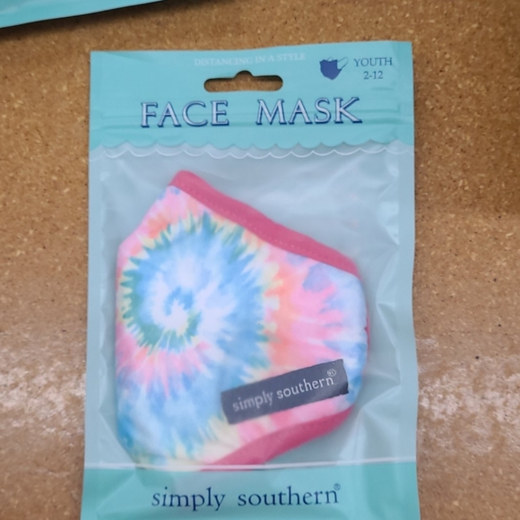 Simply Southern | Accessories | Youth Simply Southern Face Mask Tiedye ...